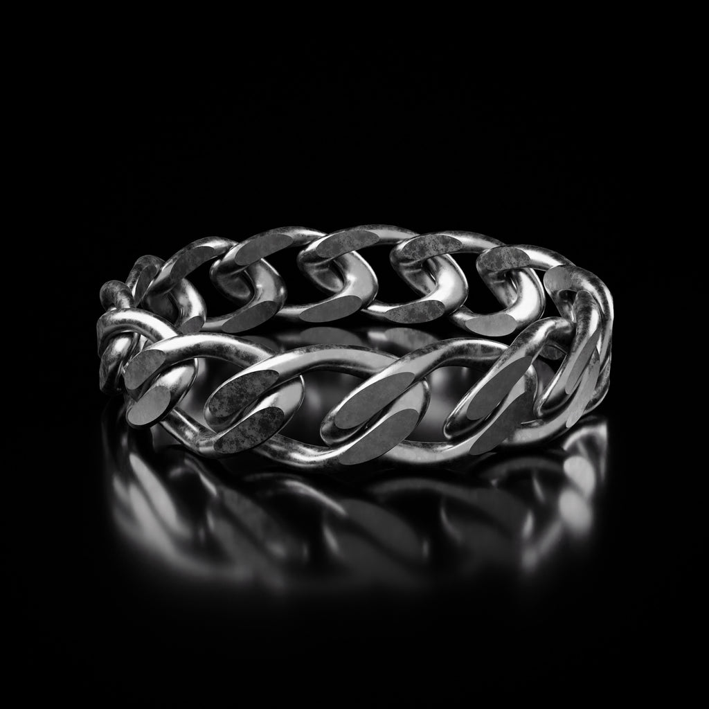 Silver Chain Ring – YORDY | Luxury Fashion Jewelry