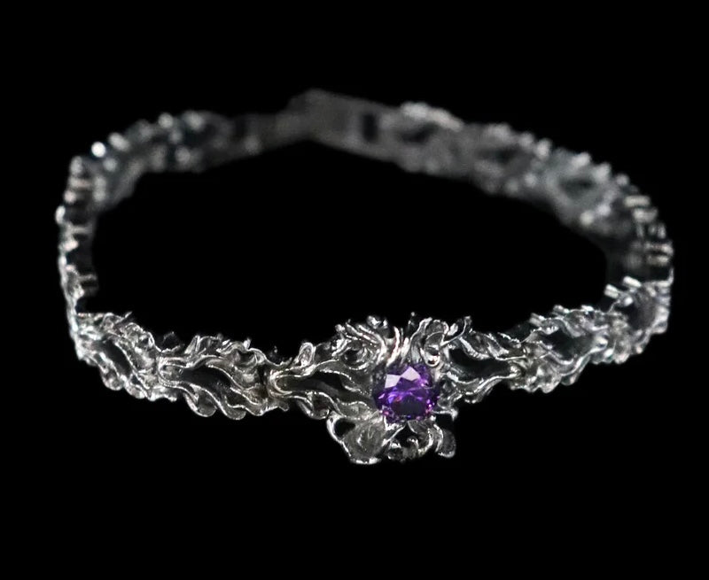 Purple Burning Jewel Bracelet – YORDY | Luxury Fashion Jewelry