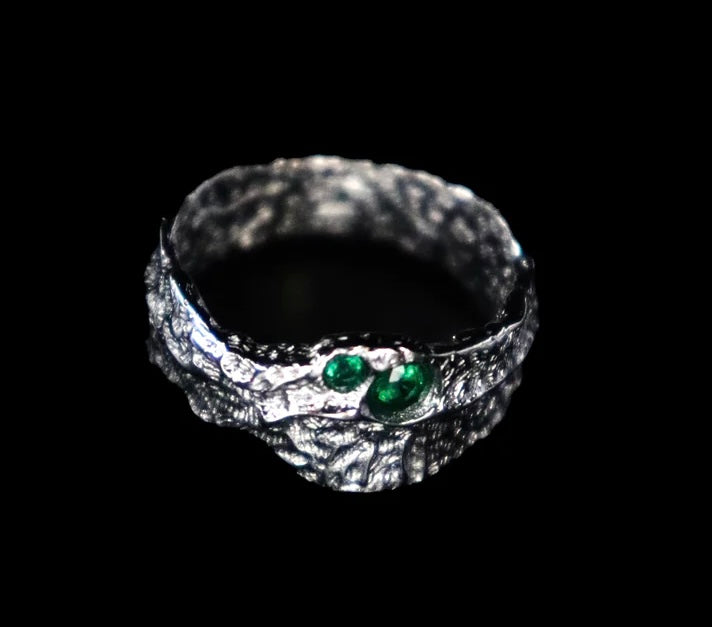 Melted Emerald Ring – YORDY | Luxury Fashion Jewelry